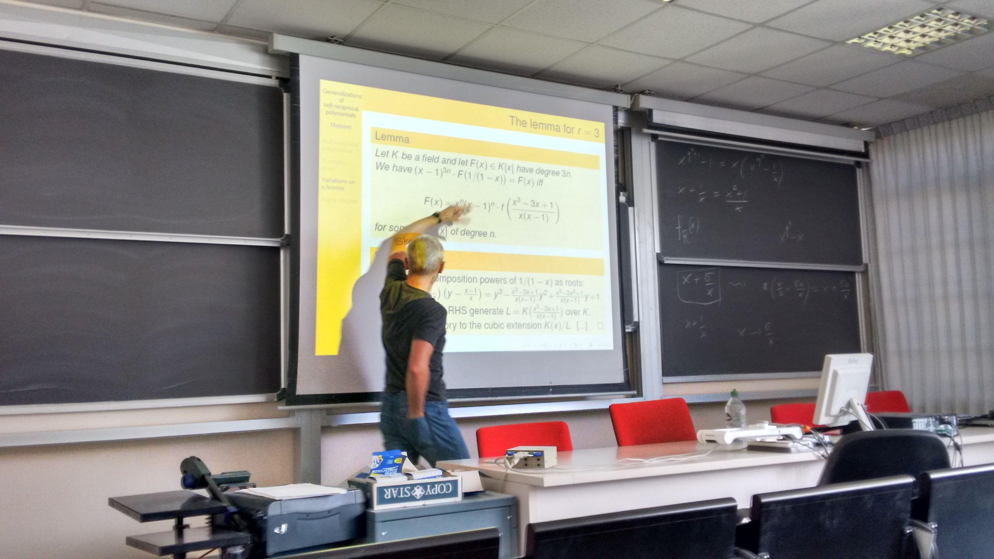 Sandro Mattarei gives a talk at the University of Milano Bicocca ...